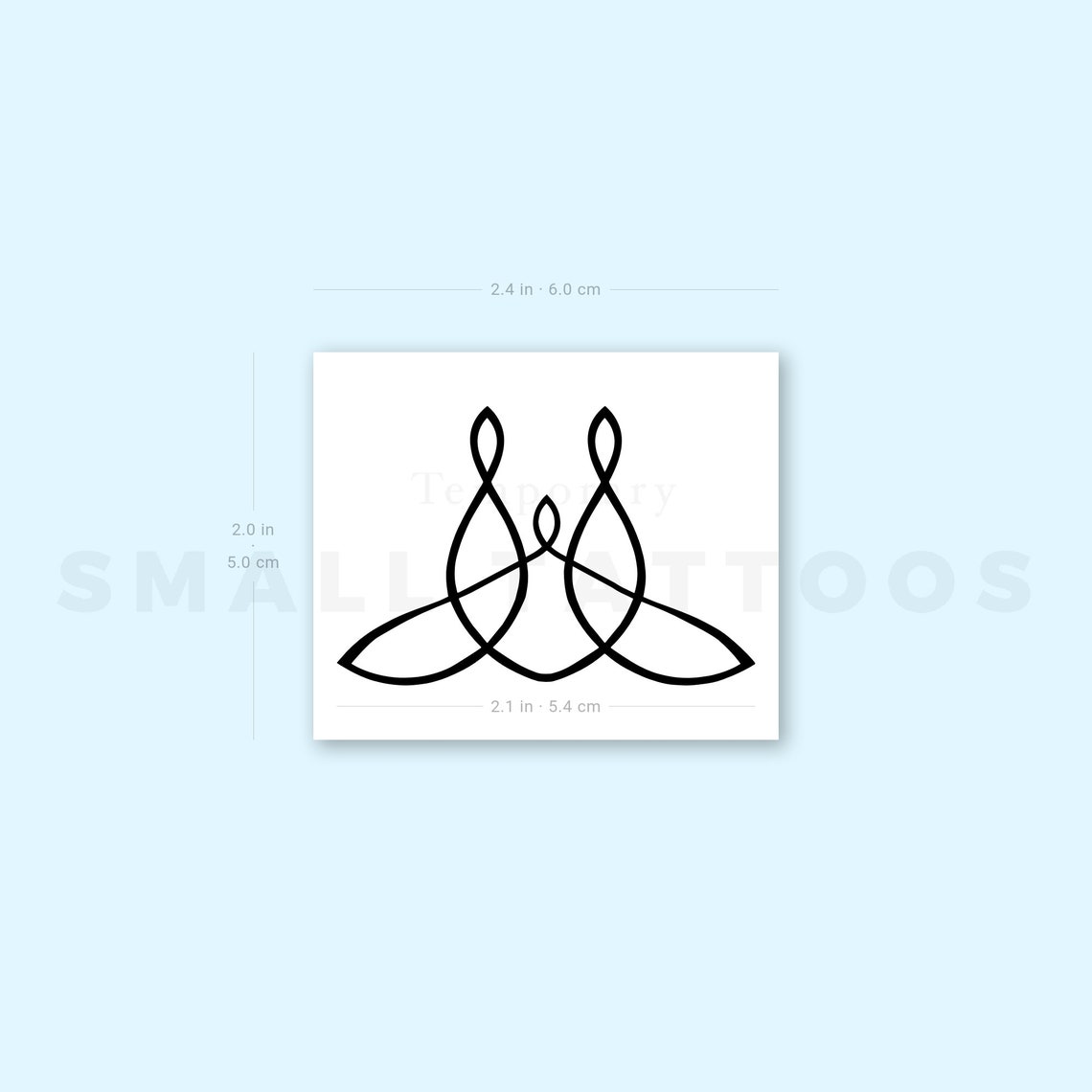 Family Unity Symbol Temporary Tattoo set of 3 - Etsy