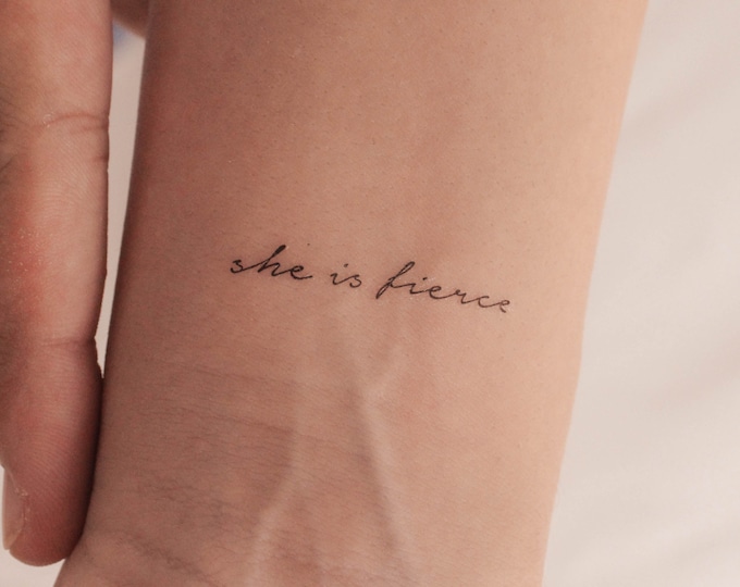 She is Art Temporary Tattoo (set of 3) - Etsy Canada