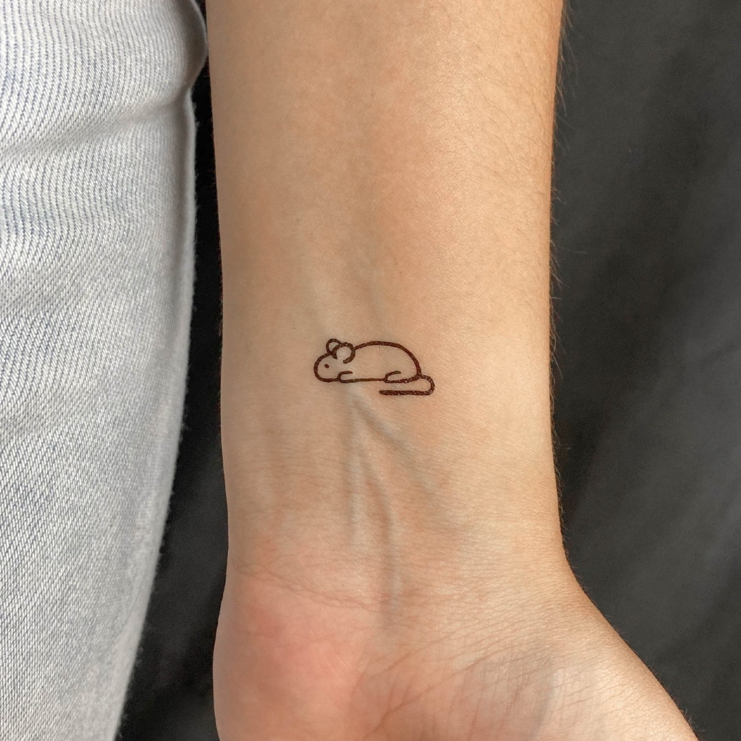 Simple Mouse Tattoo
