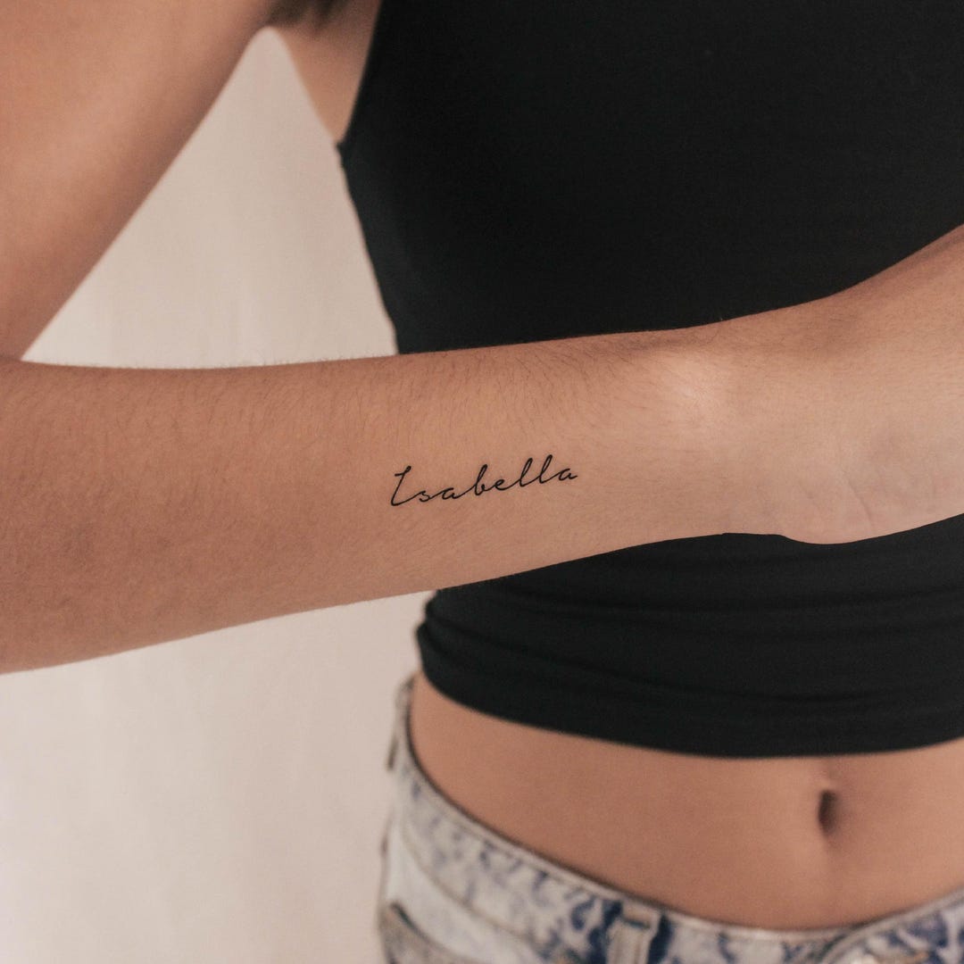 Isabella Temporary Tattoo (set of 3) - Etsy