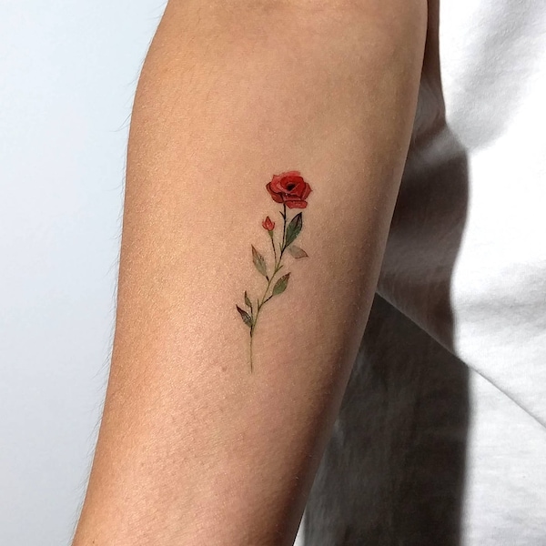 Rose Tattoo - Etsy
