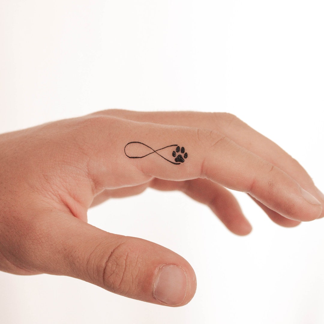 Infinity Paw Temporary Tattoo (set of 3) - Etsy