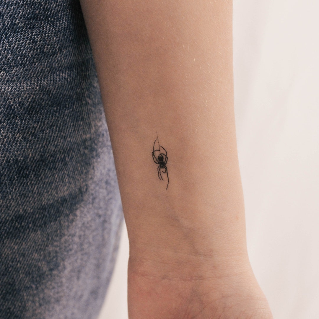 Spider Temporary Tattoo (set of 3) - Etsy