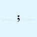 Semicolon Cat Temporary Tattoo set of 3 - Etsy
