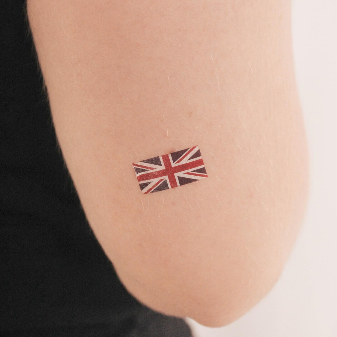 Union Jack Temporary Tattoo set Of 3 Etsy