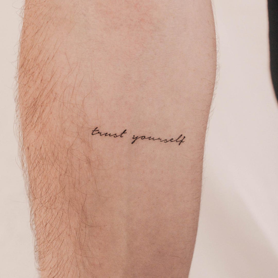 Trust Yourself Temporary Tattoo (set of 3) - Etsy