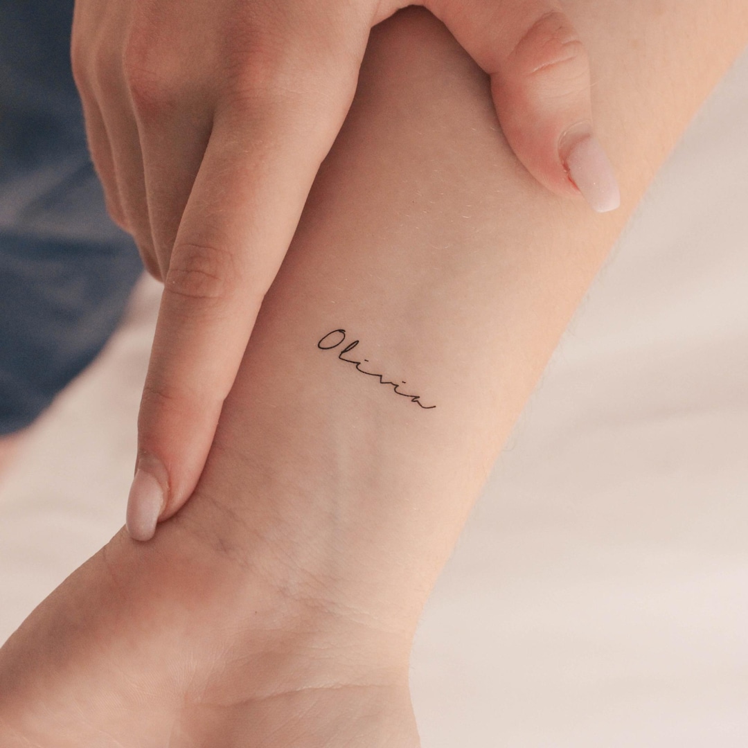Olivia Temporary Tattoo (set of 3) - Etsy