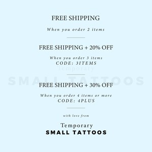 Three Sparkles Temporary Tattoo (set of 3) - Etsy