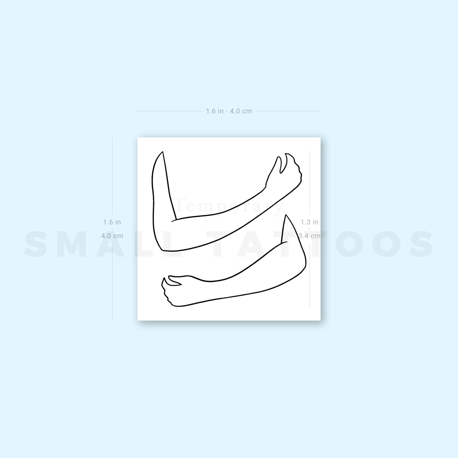Empty Hug Temporary Tattoo by EMBA (set of 3) - Etsy