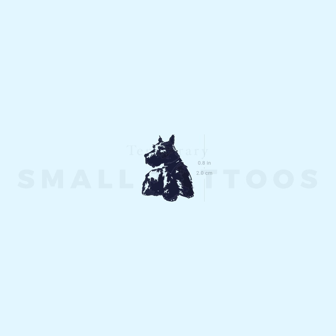 Scottie Temporary Tattoo (set of 3) - Etsy