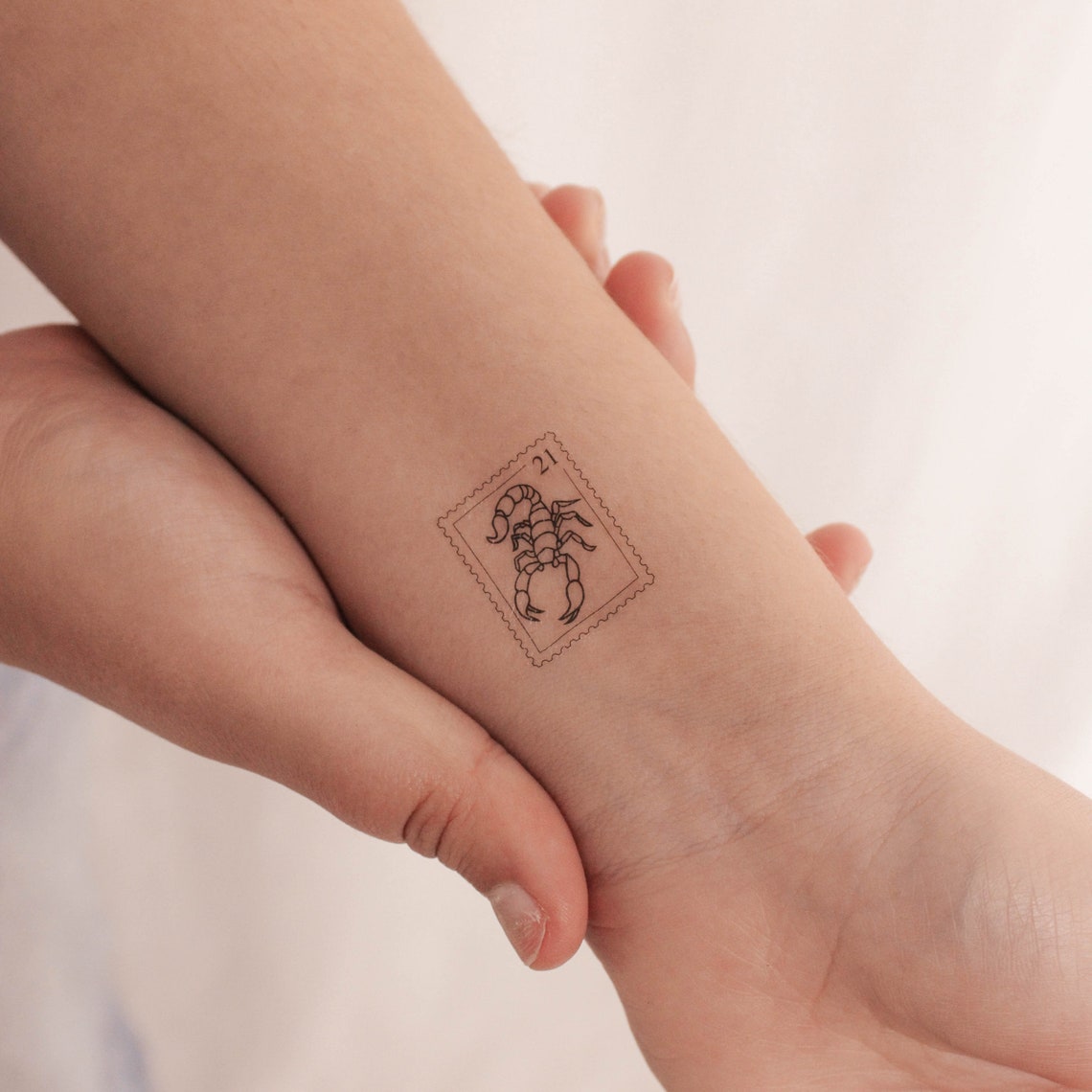 Scorpion Stamp Temporary Tattoo (set of 3) - Etsy