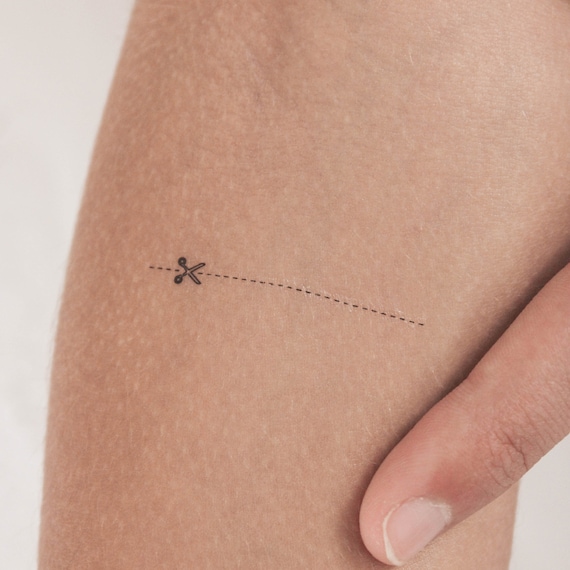 Small scissor tattoo - Bronctattooaus.com