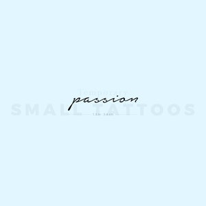 Passion Temporary Tattoo (set of 3) - Etsy