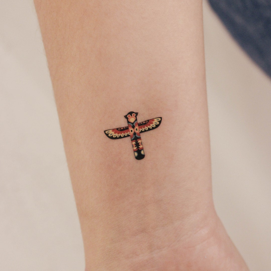 Totem Temporary Tattoo (set of 3) - Etsy