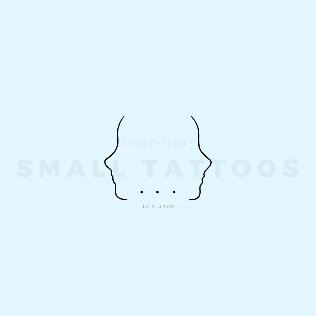 Ellipsis Temporary Tattoo by Emba set of 3 - Etsy