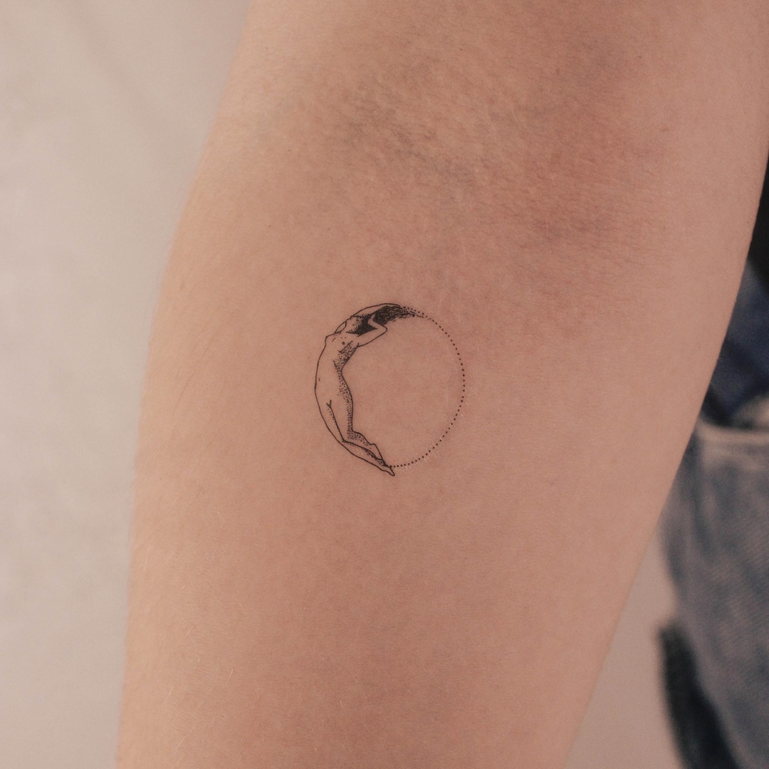 Small Selene Temporary Tattoo (set of 3) - Etsy