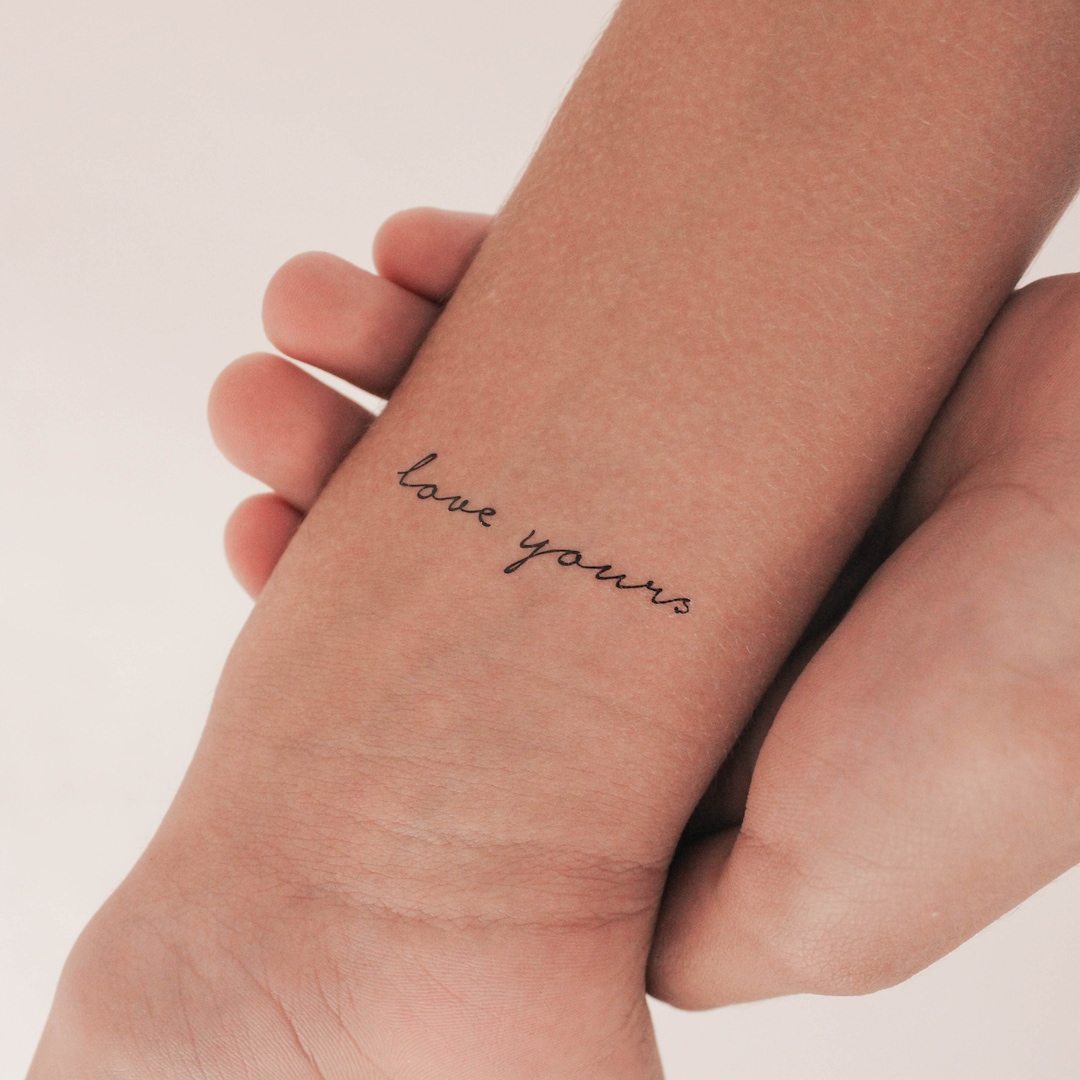 Love Yours Temporary Tattoo (set of 3) - Etsy
