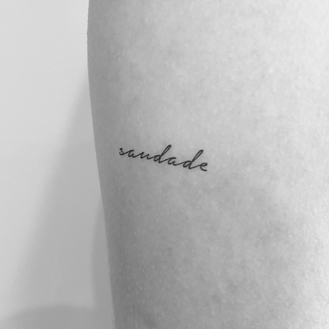 Saudade Temporary Tattoo (set of 3) - Etsy