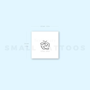 New York Apple Temporary Tattoo (set of 3) - Etsy