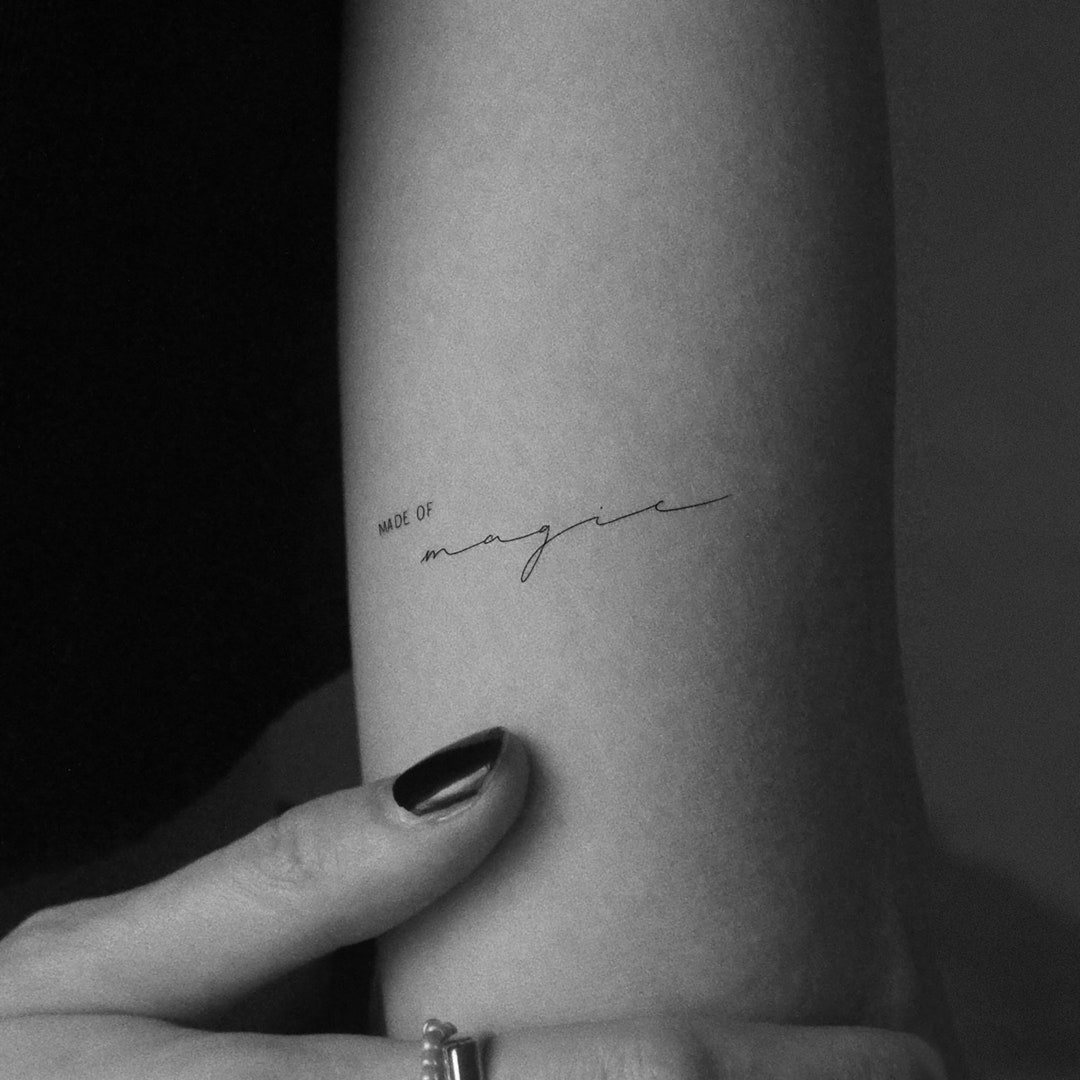 Made of Magic Temporary Tattoo set of 3 - Etsy