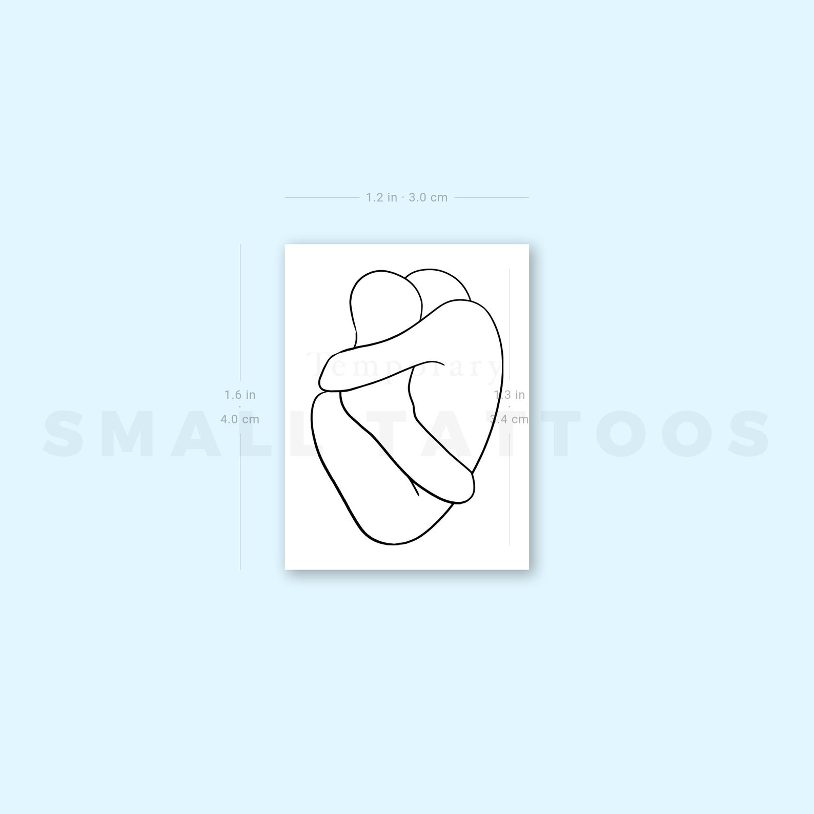 Anatomical Hug Temporary Tattoo by EMBA (set of 3) - Etsy