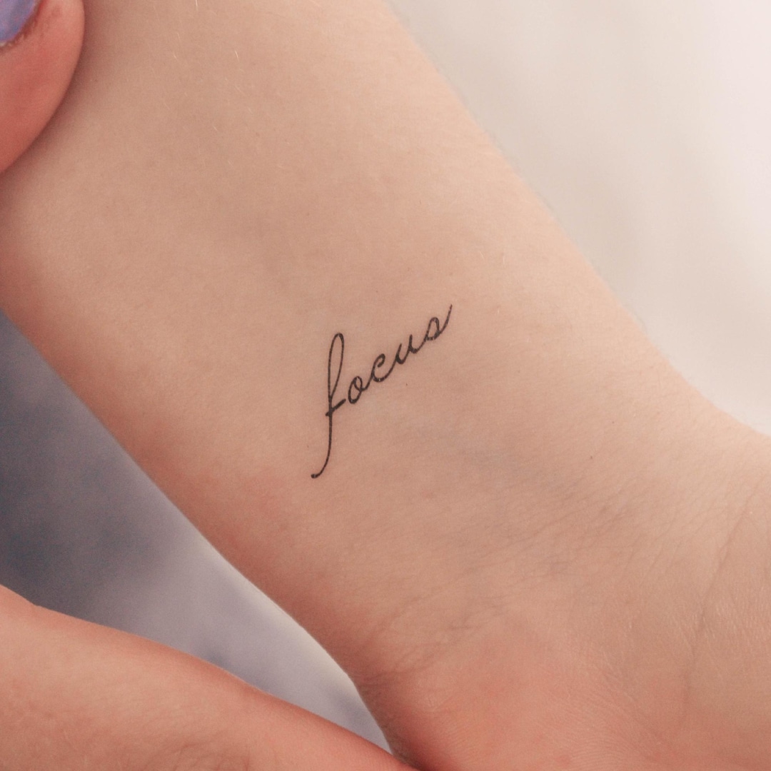 Focus Temporary Tattoo (set of 3) - Etsy