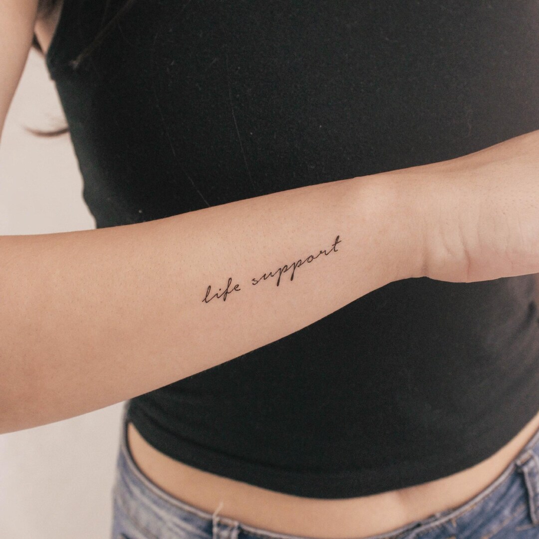 Life Support Temporary Tattoo (set of 3) - Etsy