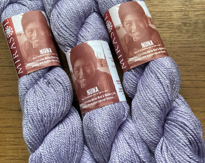 Mirasol Nuna Yarn. Super Soft Peruvian Yarn in Shade 1048 Soft Lilac ...