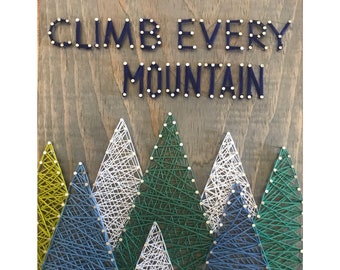Mountain string art | Etsy