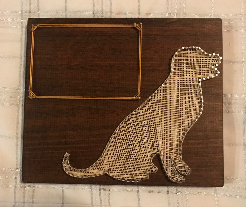 Labrador String Art Photo Frame Dog String Art Dog Picture - Etsy