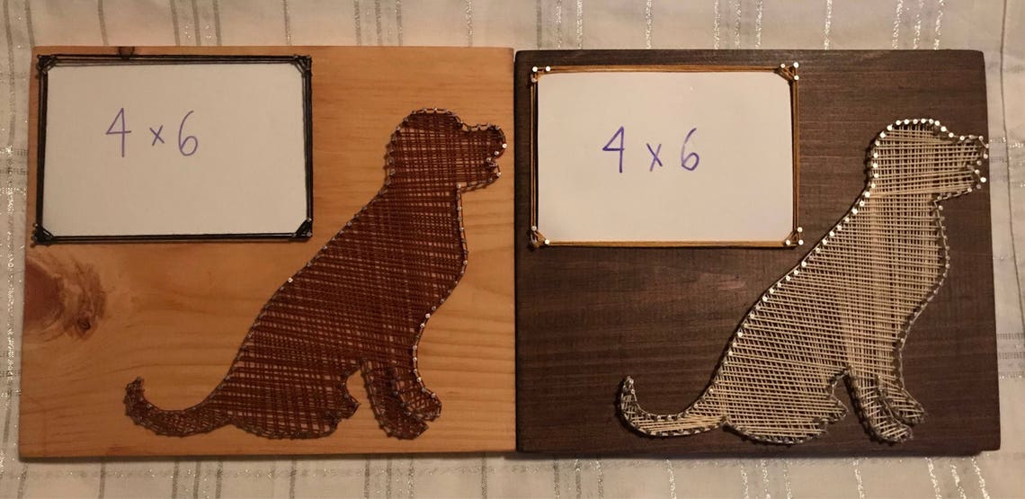 Labrador String Art Photo Frame Dog String Art Dog Picture - Etsy