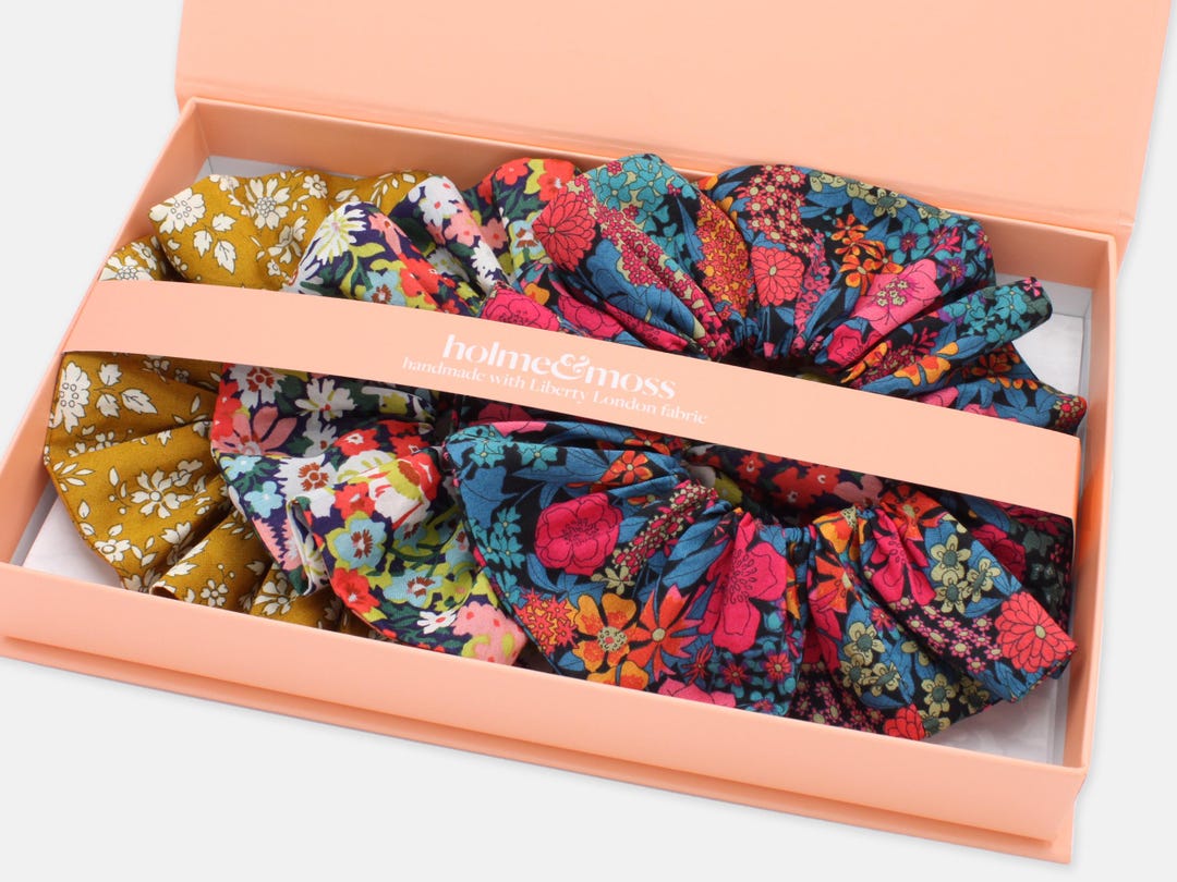 Liberty Print Scrunchie Gift Box, Set of Three, Pop Classics Collection ...