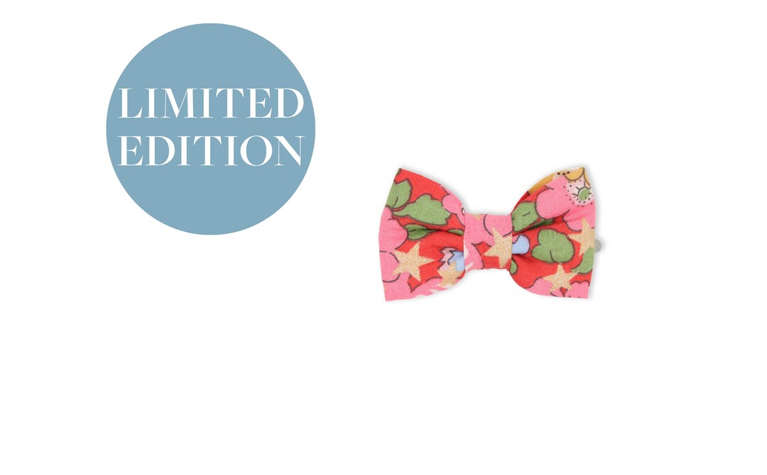Liberty Betsy Star Print Small Bow Hair Clip – Handmade Floral Hair ...