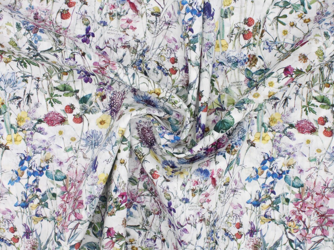 Liberty Fabrics Wild Flowers A Tana Lawn™ Cotton – Half Metre or Metre – Sewing, Dressmaking ...