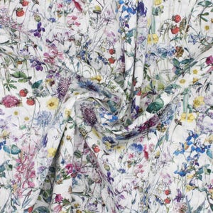 Liberty Fabrics Wild Flowers A Tana Lawn™ Cotton – Half Metre or Metre – Sewing, Dressmaking ...