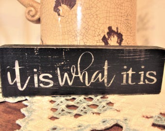 It is what it is sign | Etsy