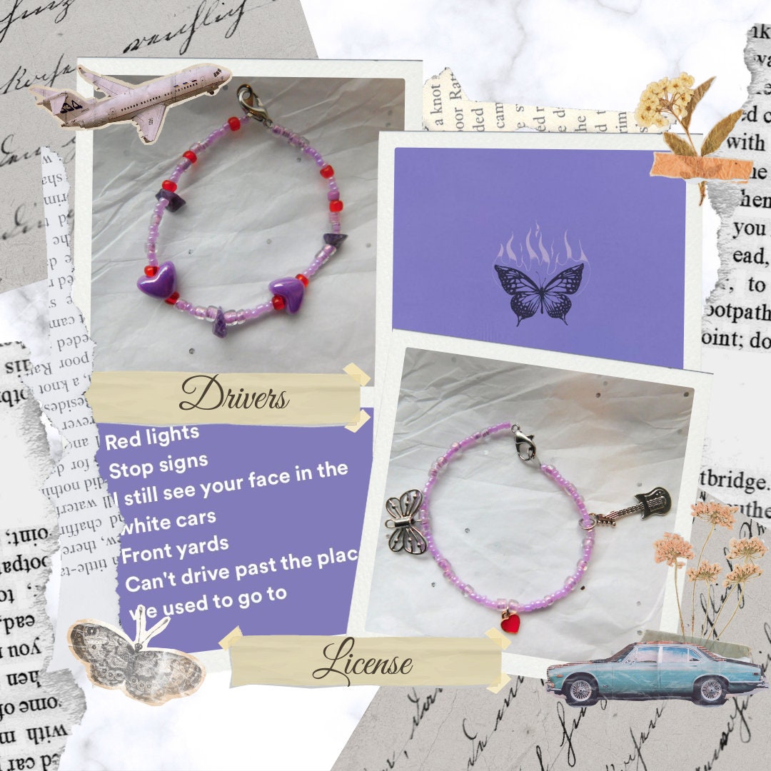 Drivers License Olivia Rodrigo Sour Beaded Bracelet - Etsy
