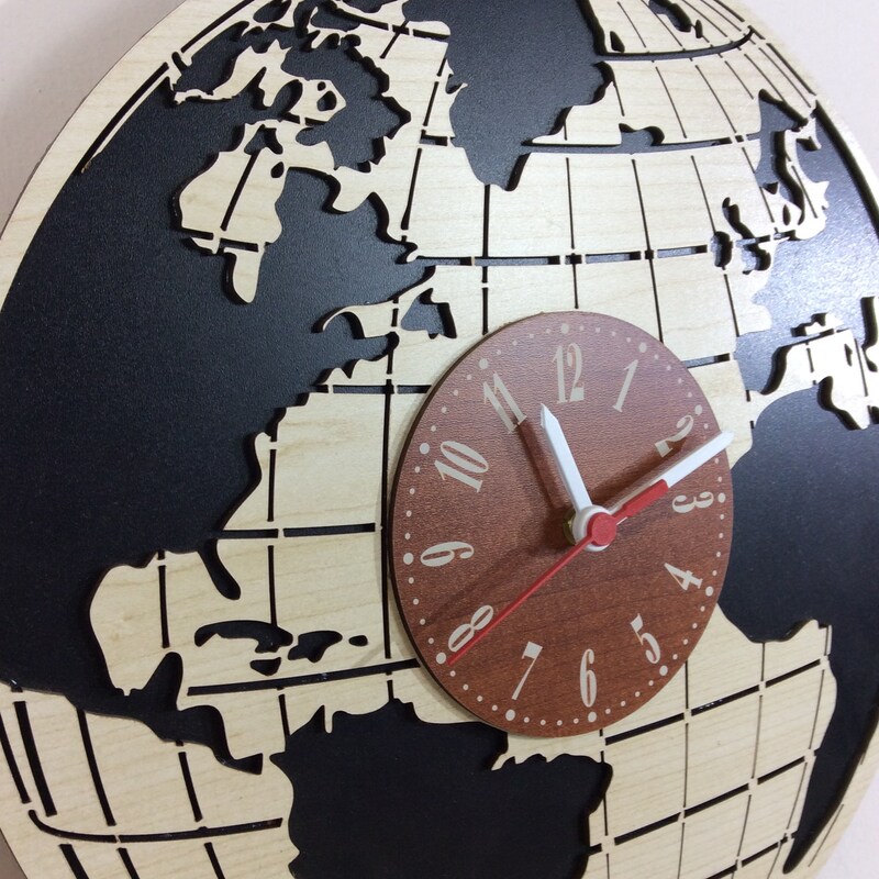 Map Wall Clock - Etsy