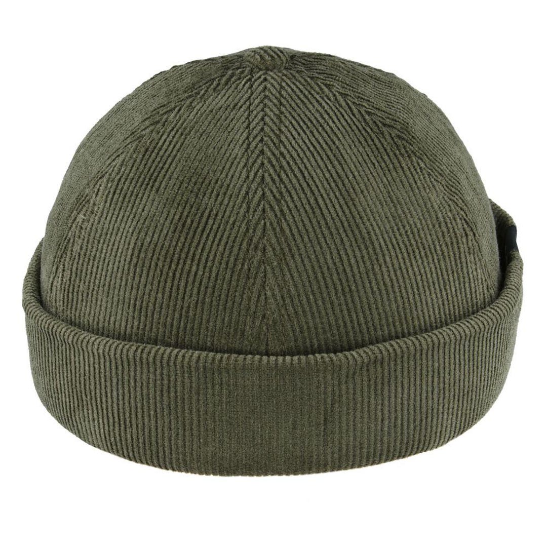 Brimless Hat | Docker Cap | Corduroy Rolled Cuff Retro | Skullcap Cap ...