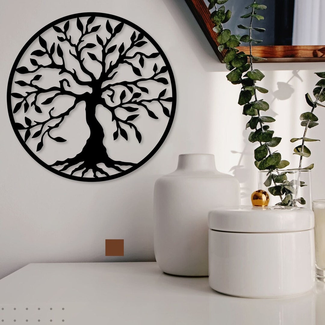 Wooden Tree of Life, Wood Tree Art Rustic Home Wall Decoration From ...