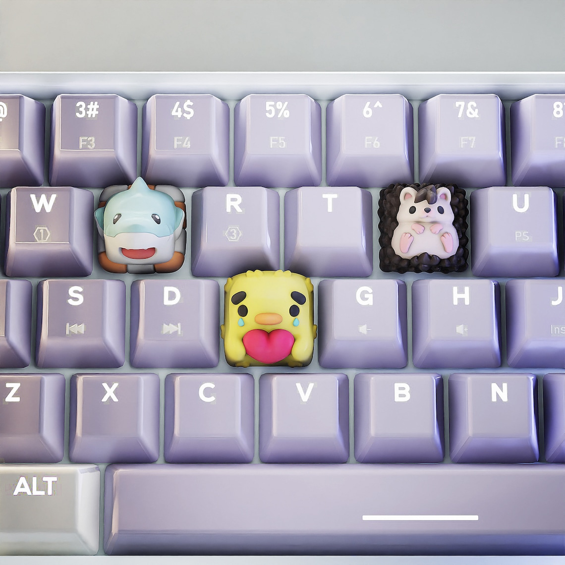 Cute Animals Keycap, Cute Keycaps, Funny PLA Keycap, Custom Keycaps ...