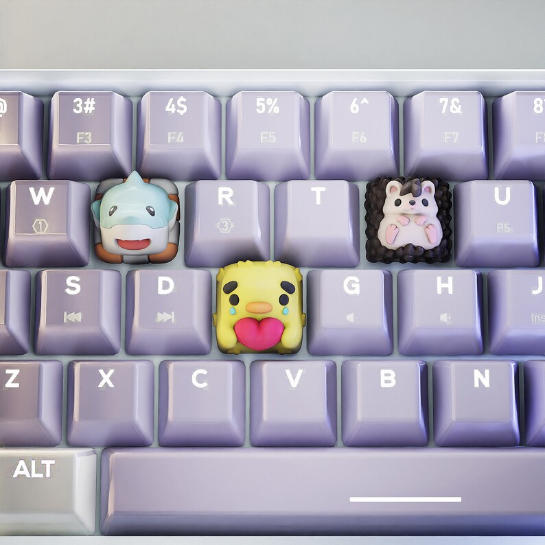 Cute Animals Keycap, Cute Keycaps, Funny PLA Keycap, Custom Keycaps ...