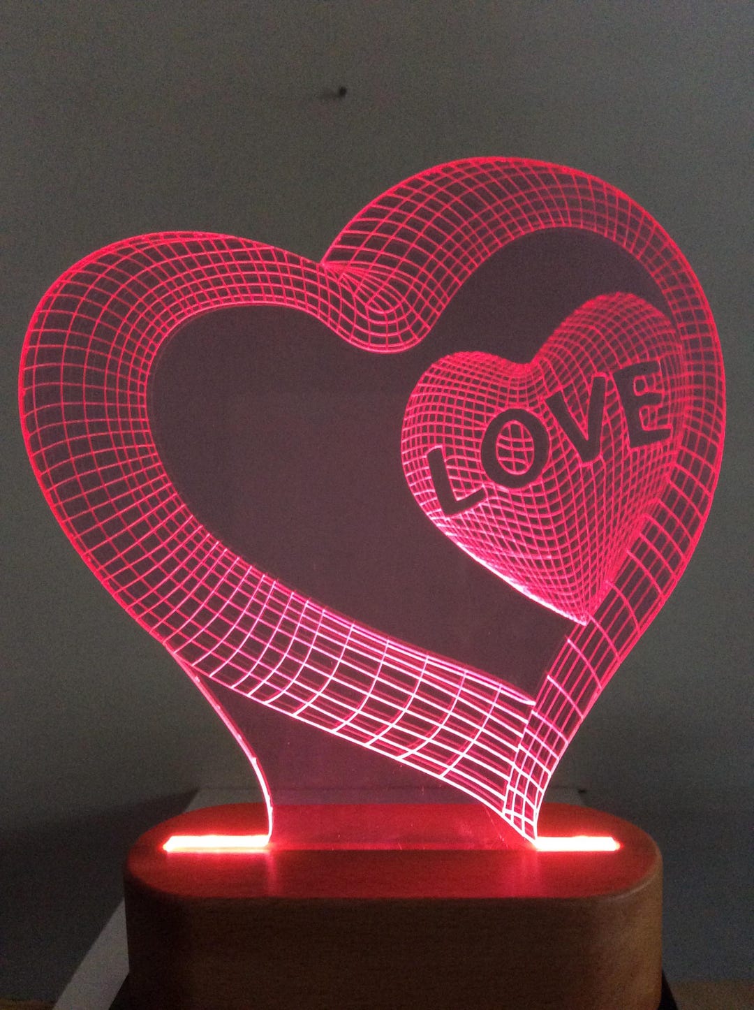 Custom Heart Led Light | Personalized Valentines Gift | Light up Sign ...