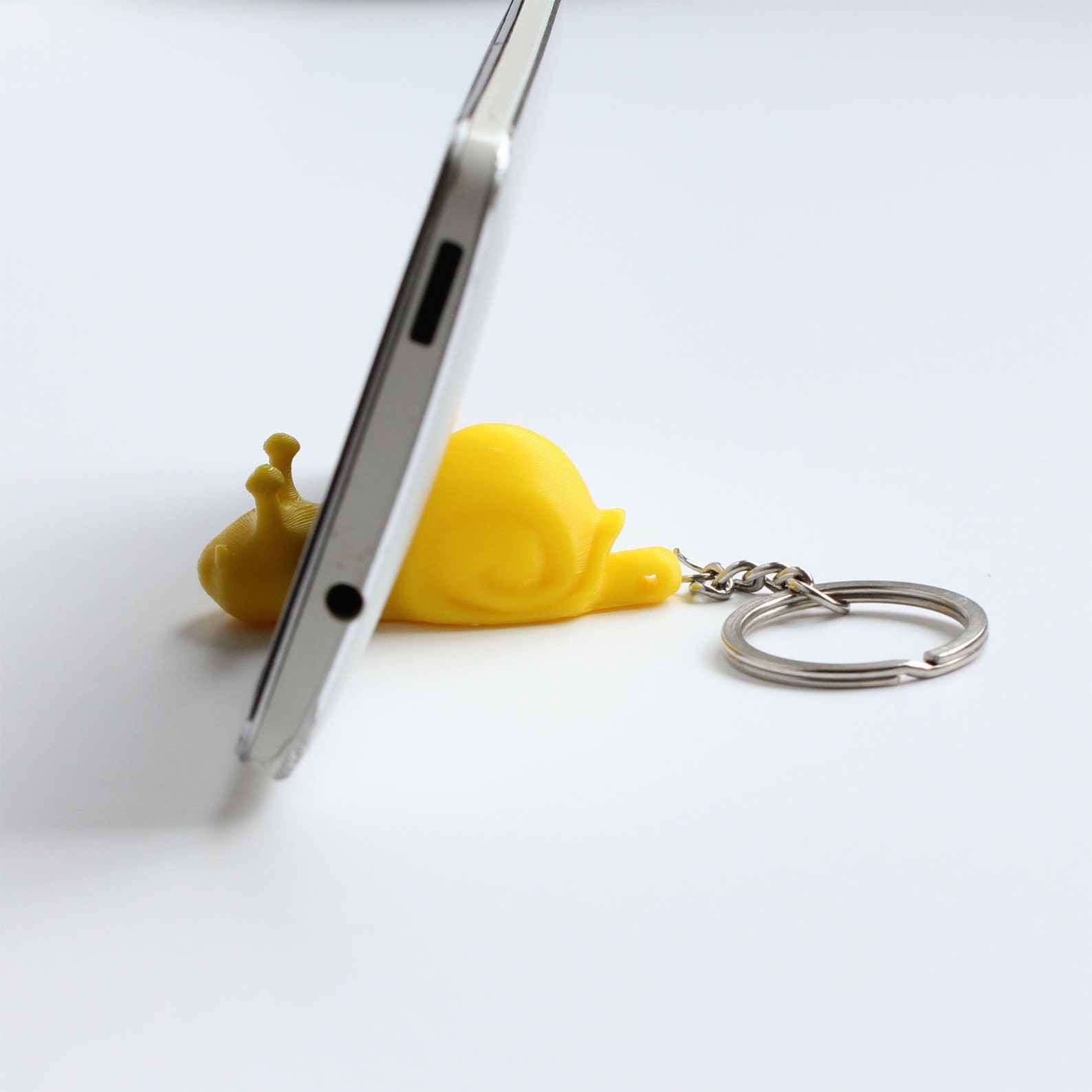 Snail Keychain and Cute Desktop Smartphone Stand Cell Phone Holder 3D ...