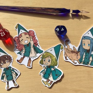 Coco, Liche, Tetia, Agott Sticker Set (atelier of Witch Hat, Glossy) - Etsy
