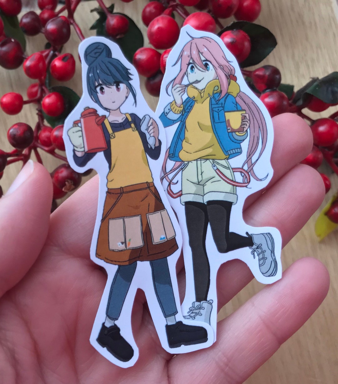 Rin & Nadeshiko Sticker Set (yuru Camp, Glossy Sticker) - Etsy