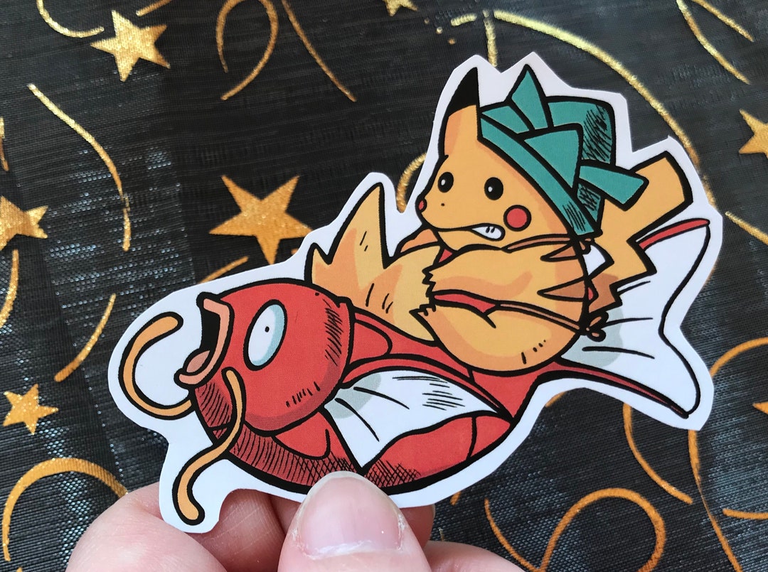 Retro Pikachu Magicarp Horseman (pokemon) - Etsy