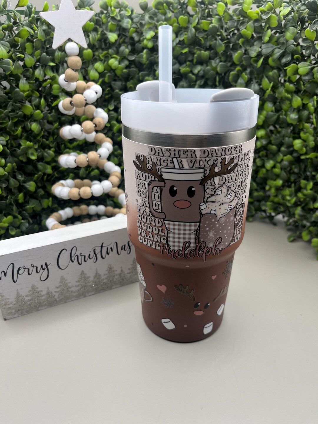 Stanley Makeover Reindeer Small Tumbler - Etsy