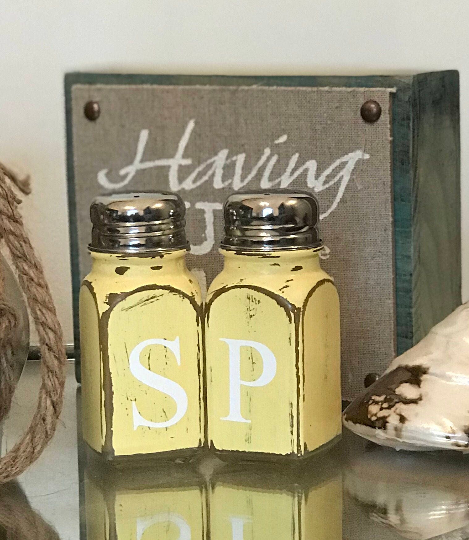 Rustic Salt and Pepper Shaker Set Rustic Salt and Pepper | Etsy