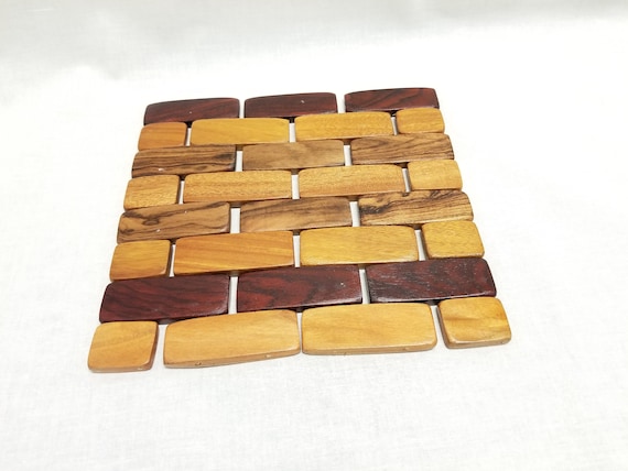 Solid Wood Small Foldable Trivet | Etsy